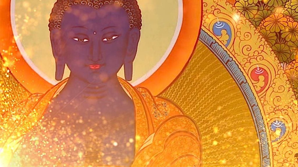 Twelve syllables of Medicine Buddha's name represent his twelve great ...