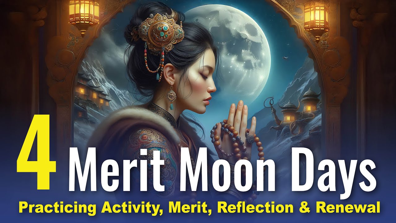 Video Thumbnail: 4 Practices of Multiplied-Merit Lunar Days: Practicing ...