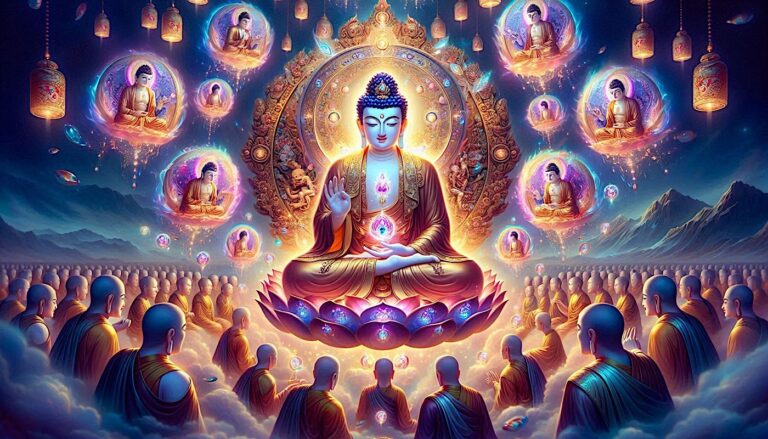 7 Buddha manifests magic jewels for his followers that allow them to be ...