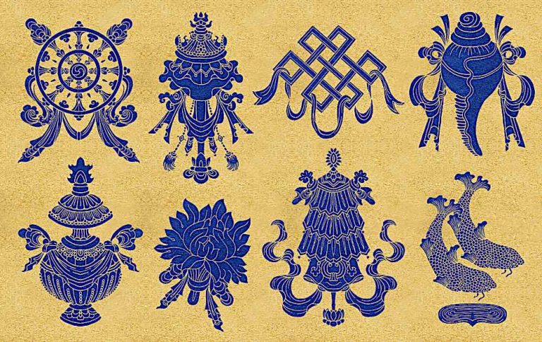 Eight Auspicious Symbols of Buddhism for Spiritual Transformation and ...
