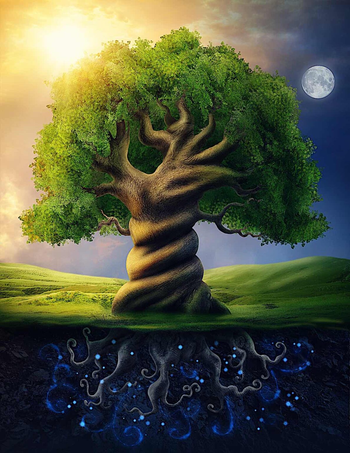 Buddha-Weekly-A symbolic image of the World Tree representing the ...