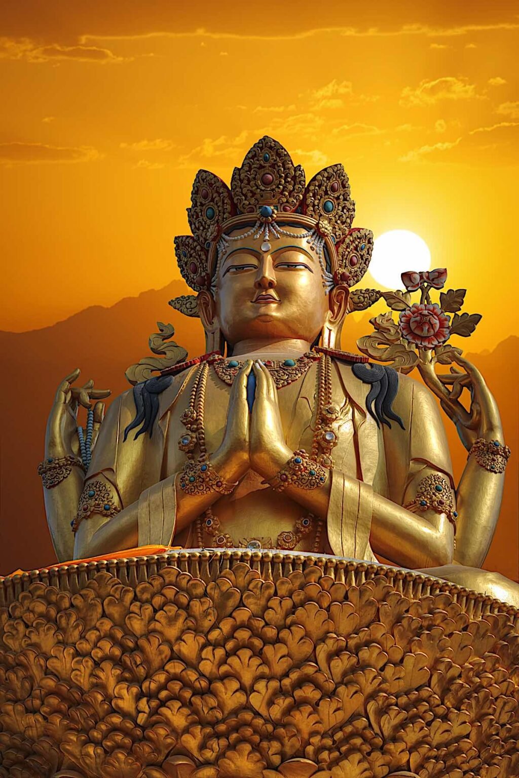 Avalokiteshvara's 108 main forms: one for each mala bead and one for ...