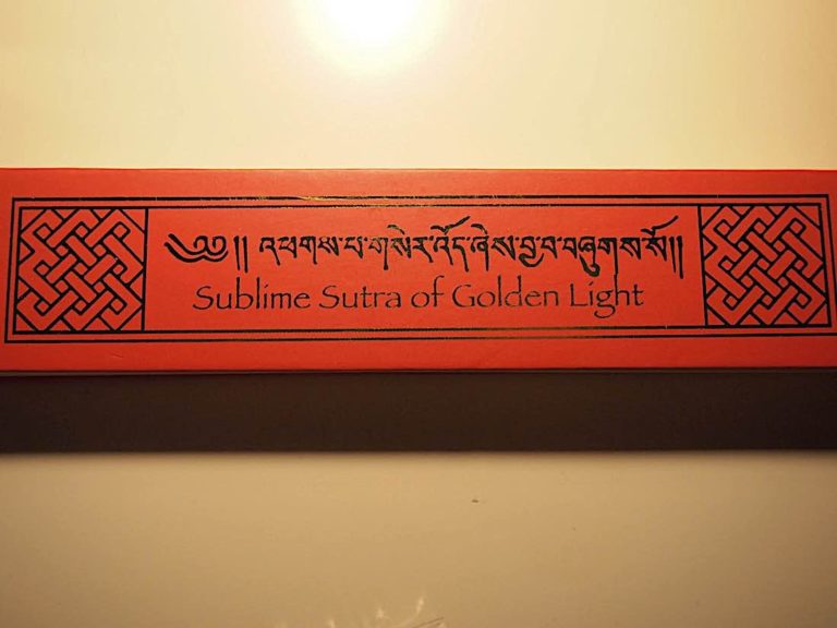 Sutra of Golden Light brings “peace and happiness” and “long life ...