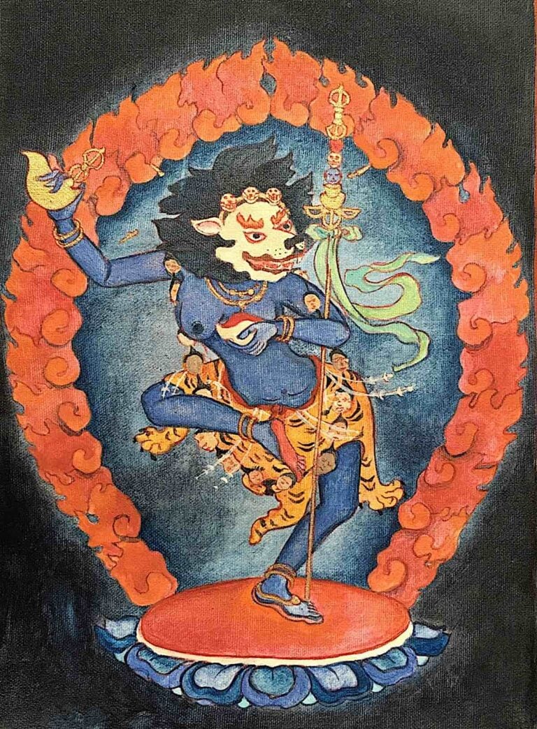 Simhamukha Dakini, the supremely ferocious remover of obstacles ...