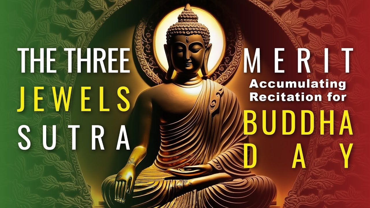 Video Thumbnail: Buddha's Descent from Heaven: Three Jewels Sutra ...